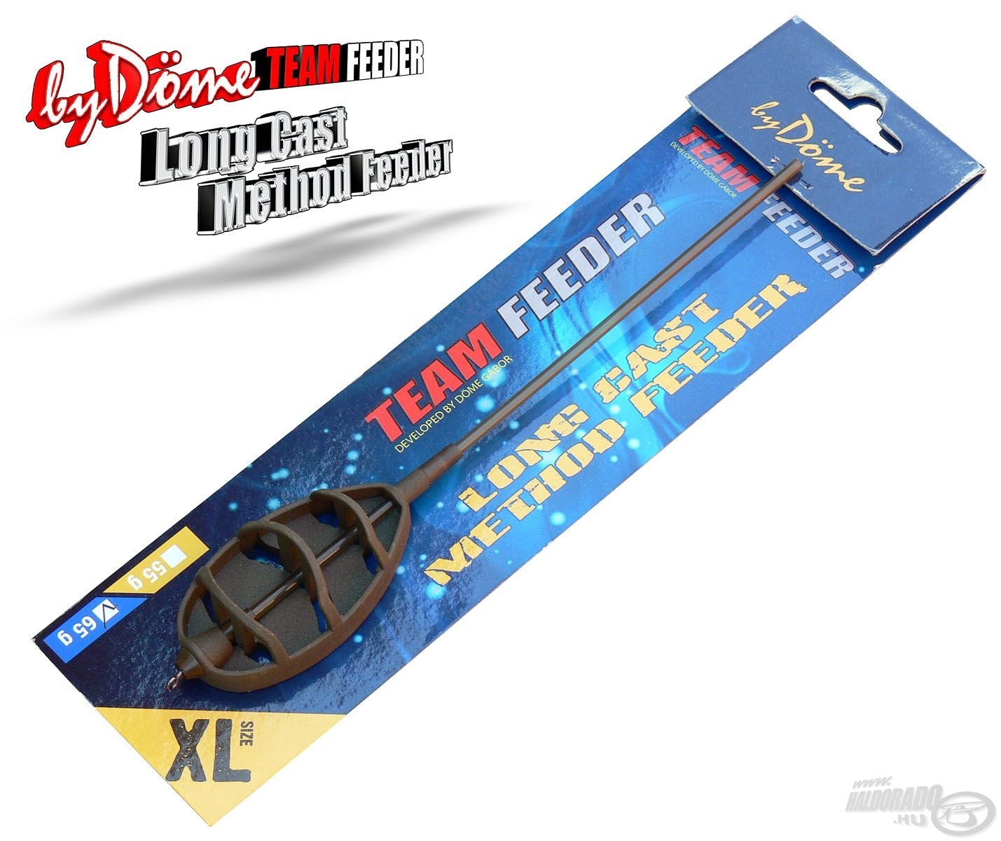 By Döme TEAM FEEDER Long Cast Method Feeder kosár XL 65 g - Haldorádó ...