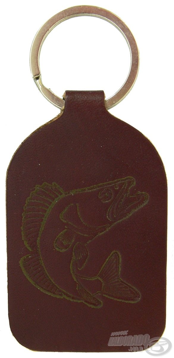 ECO Zenit Halas kulcstartó - Süllő (bordó-bőr) - Haldorádó horgász áruház