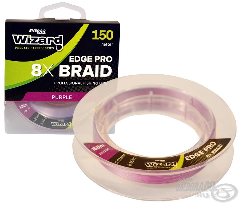 ENERGOTEAM Wizard Edge PRO 8X Braid Violet 150 m - 0,10 mm | Haldorádó ...