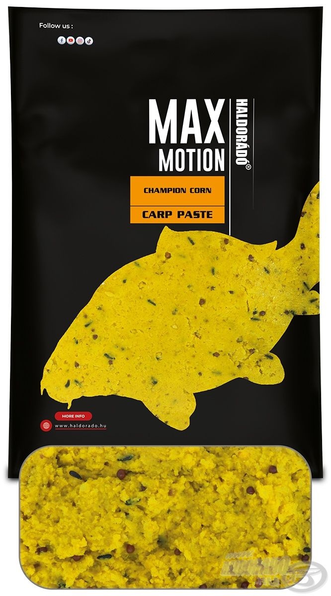 HALDORÁDÓ MAX MOTION Carp Paste - Champion Corn | Haldorádó Webáruház
