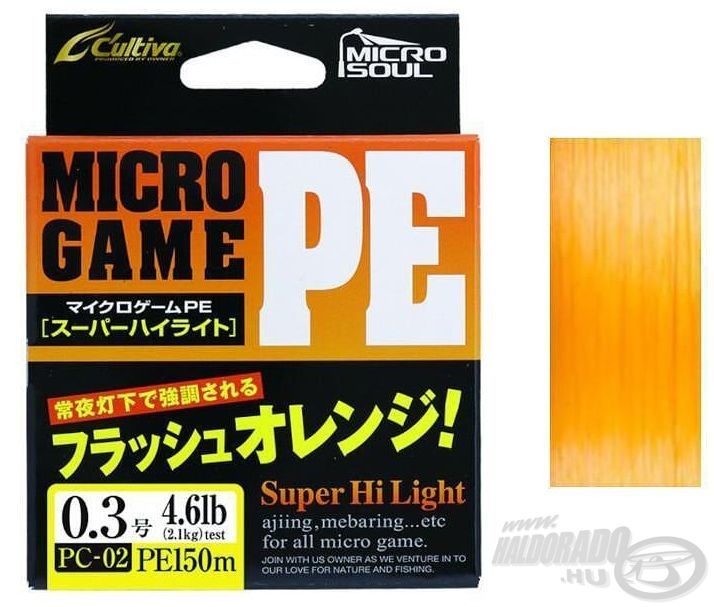 OWNER Micro Game 4X Orange 150 m - 0,065 mm | Haldorádó Webáruház