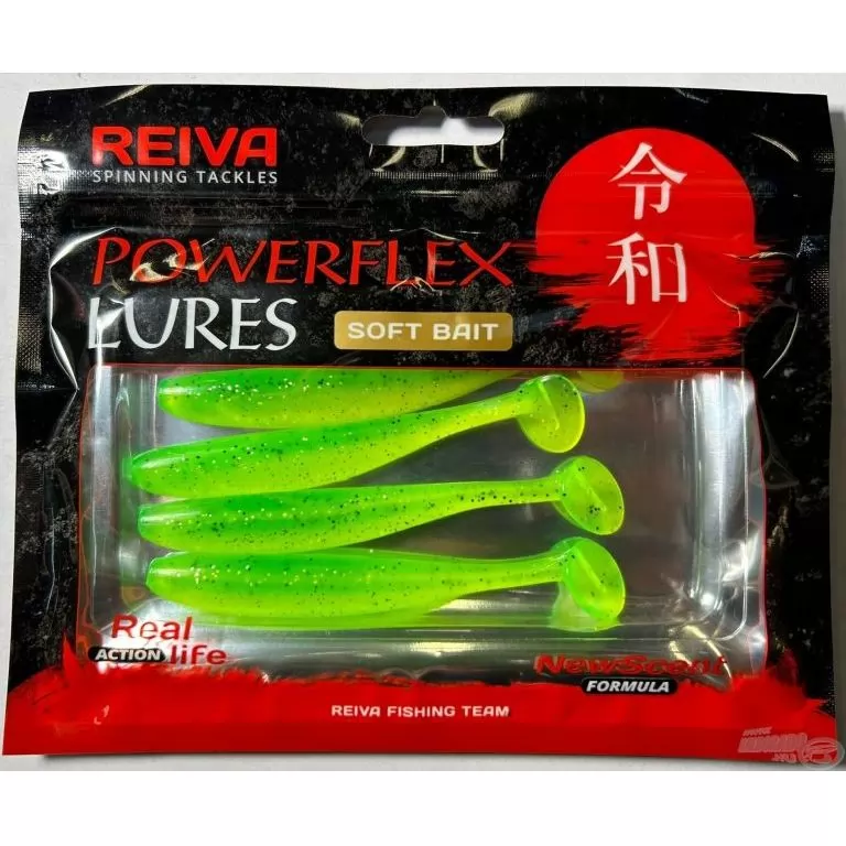 REIVA Flash Shad 10 cm - Zöld Flitter - Haldorádó horgász áruház